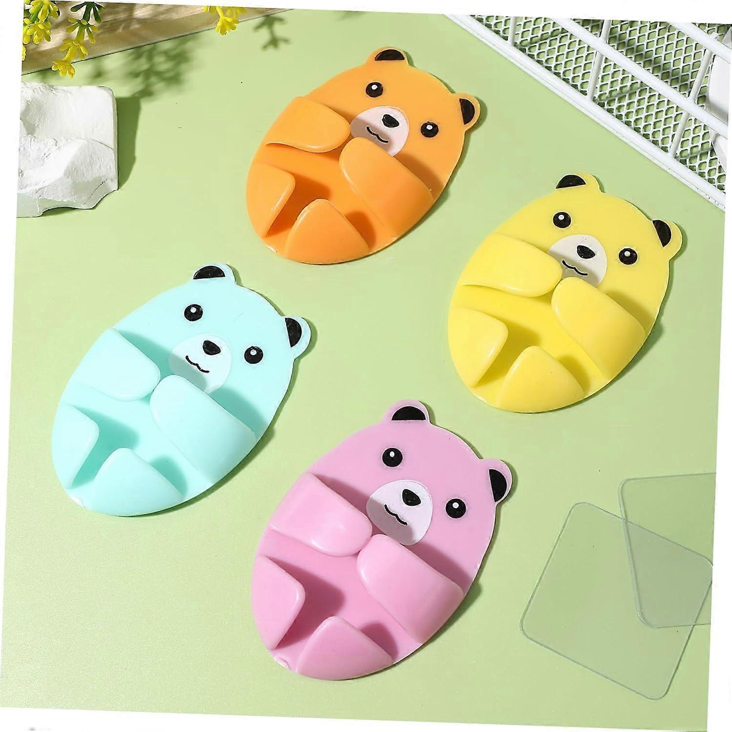 4pcs Power Outlet Hook Plug Wire Holder Hook Cable Retainer Wall ...