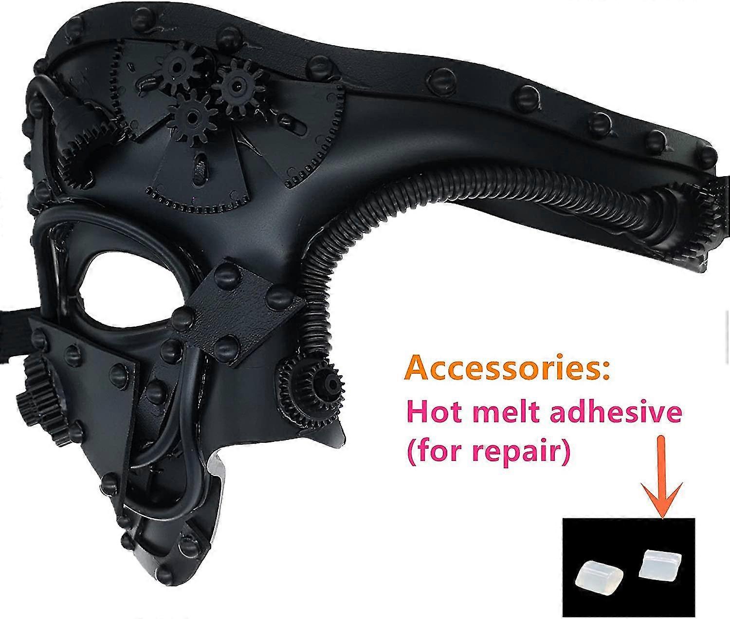 Metal cyborg mask, masquerade mask for halloween costume party/phantom ...