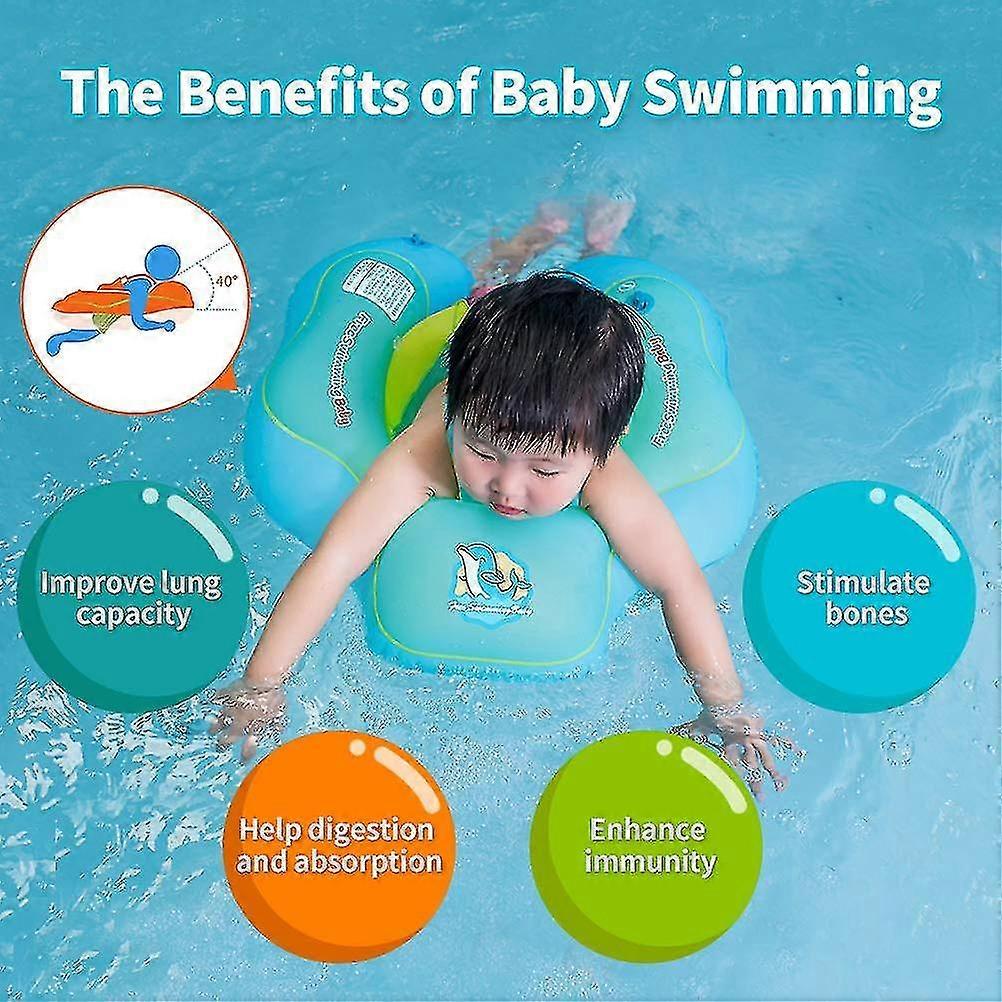 Free Swimming Baby Inflatable Baby Swim Float Children Waist Ring ...