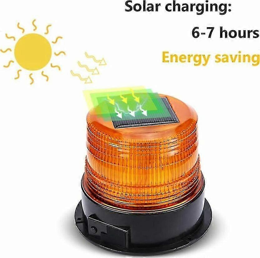 12v Led Warning Light Rotating Magnet Warning Light Flashing For Car ...