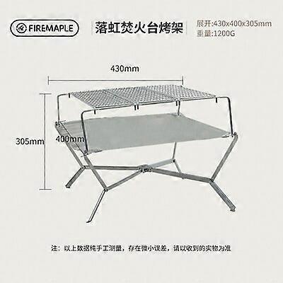 FIREMAPLE folding fire table outdoor portable bonfire barbecue grill ...