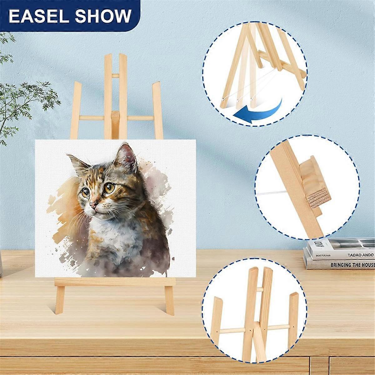 2pcs 17 Inch Tabletop Easels,Easel Stand for Painting,Painting Party ...