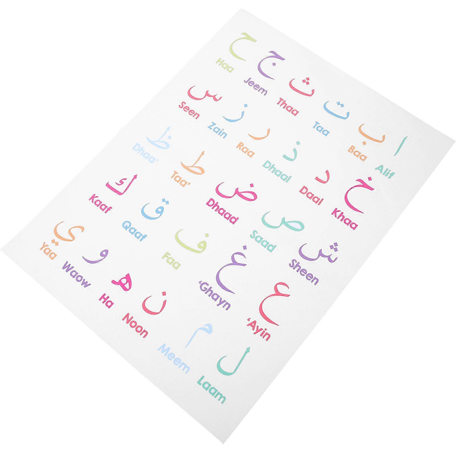 Arabic Alphabet Poster Educational Posters Kids Learning Wall Charts ...