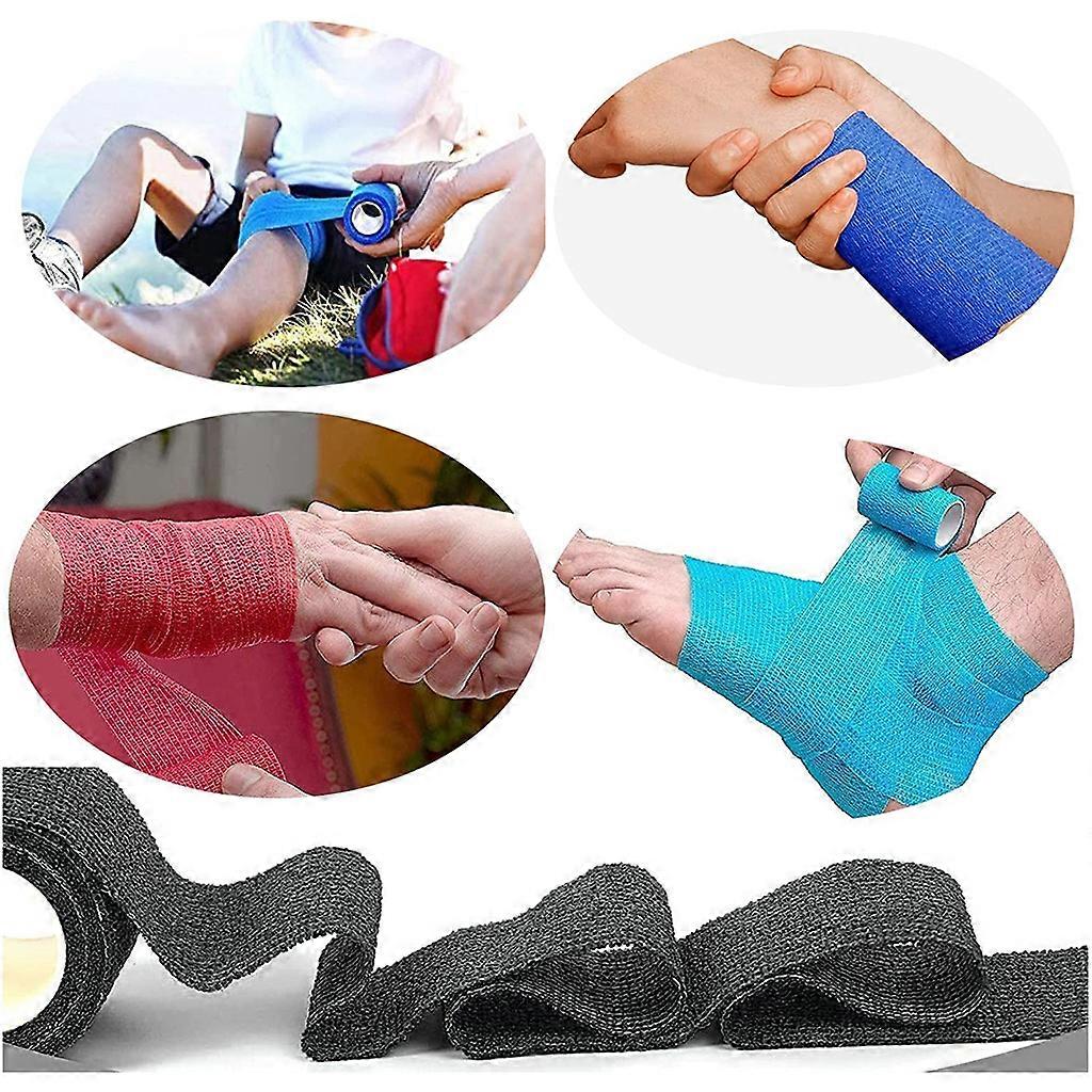 10Pcs Self Adhesive Bandage Wrap Assorted Color Self Adherent Wraps ...