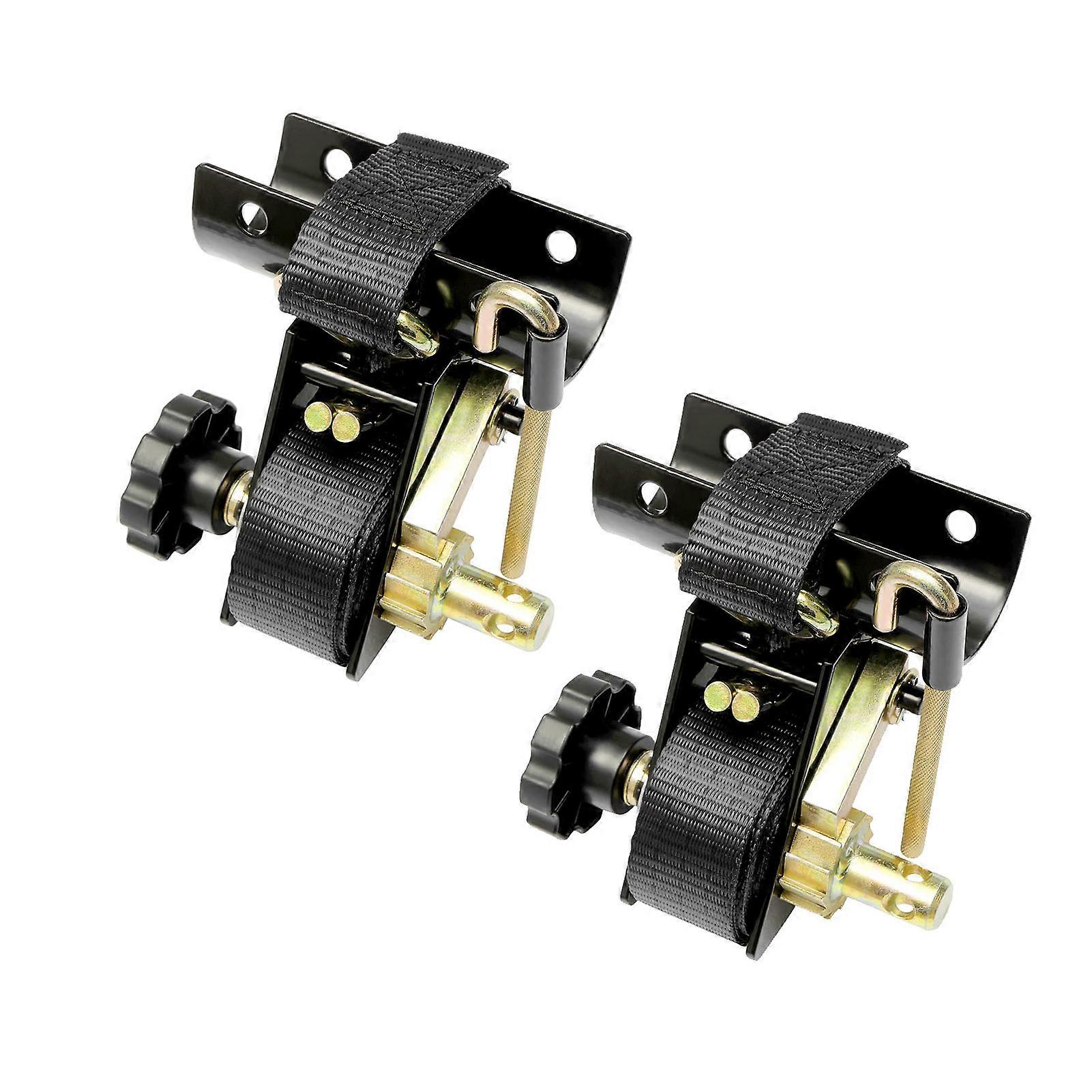 Ladder Rack Ratchet Straps with J Hook 2in Black Tube Mount 1.5in X 7 ...