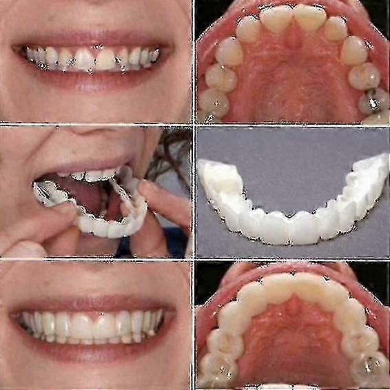 A Pair Upper & Lower High Quality Denture Instant Smile Comfort Fit ...