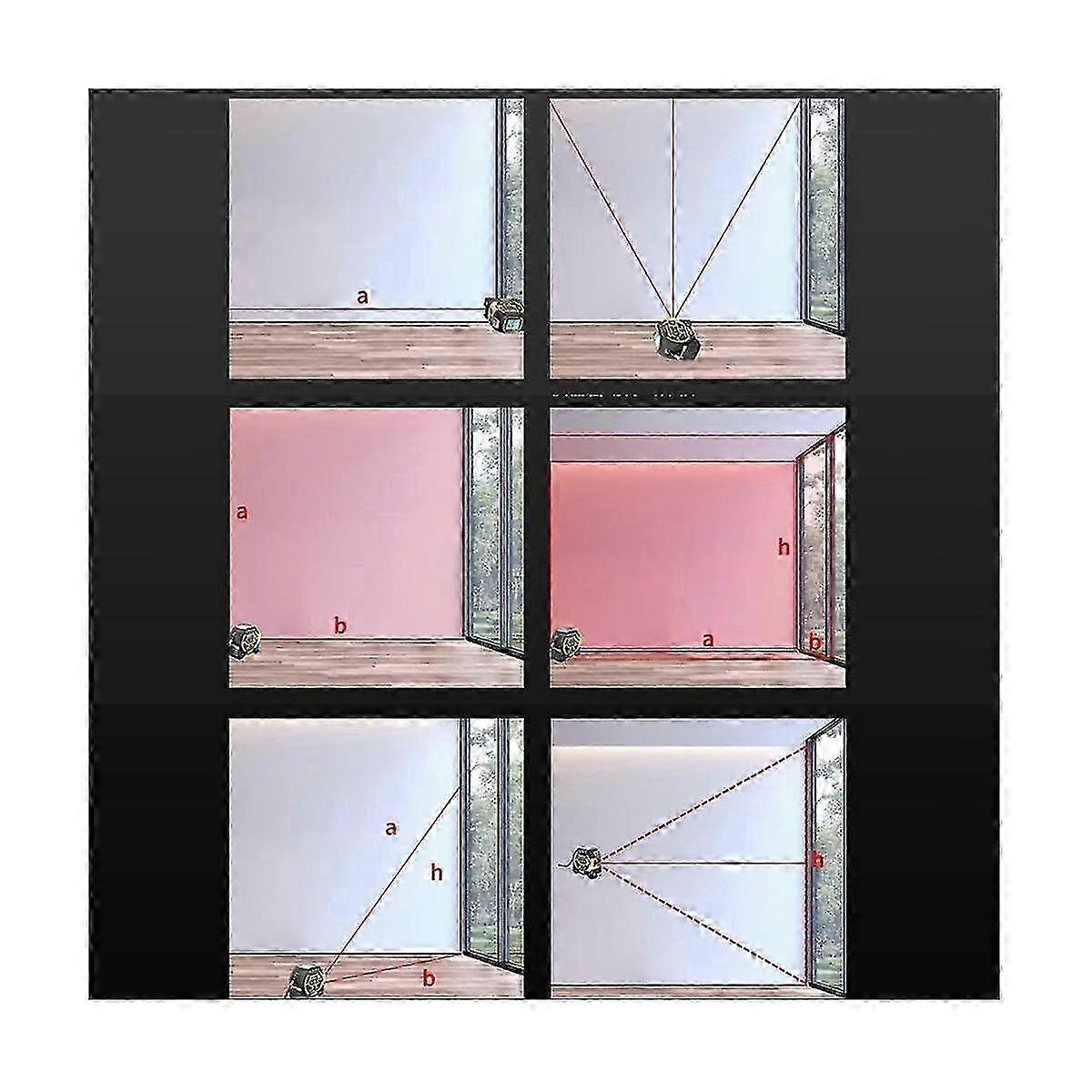 3 In1 Lcd Display 60m Digital Laser-distance Meter Rangefinder Handheld ...