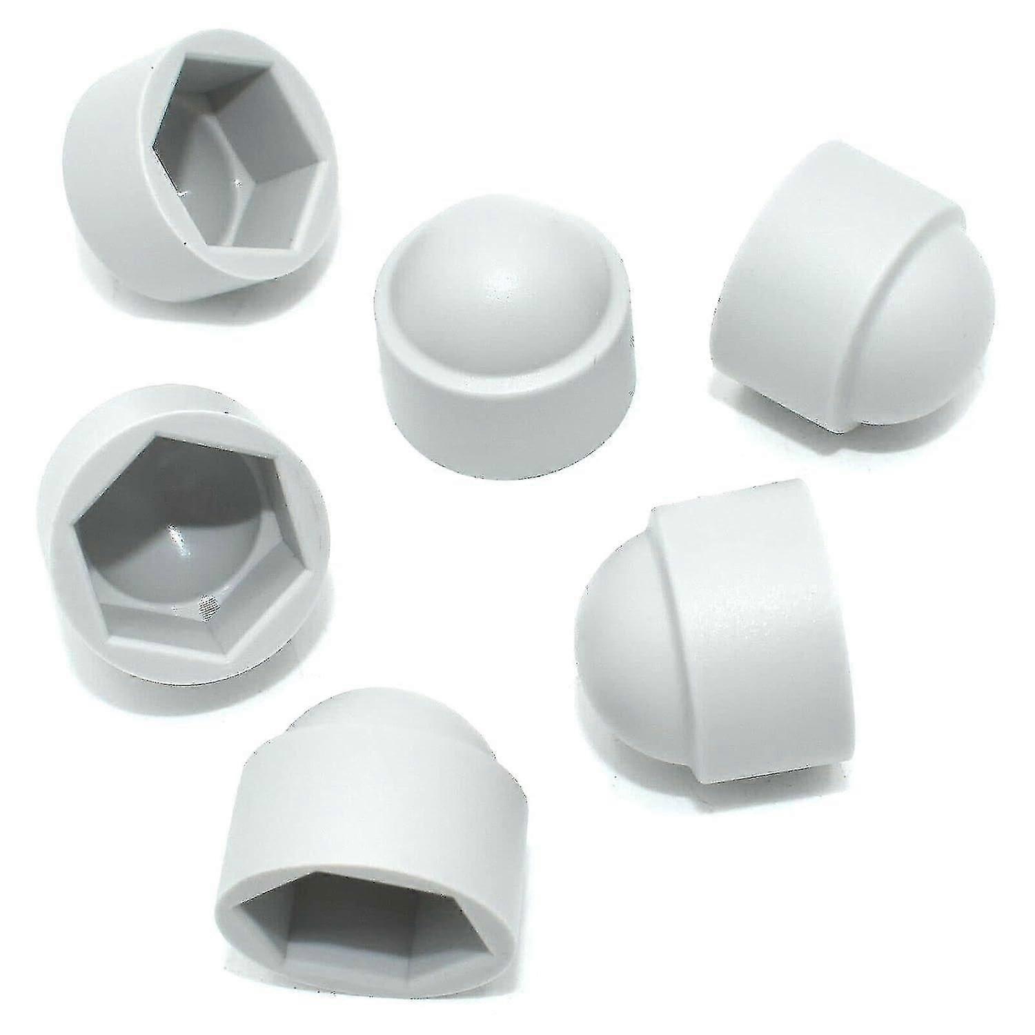 20 Pack M8 Hex Nut Caps White Plastic - Protective Caps For M8 Nuts And ...