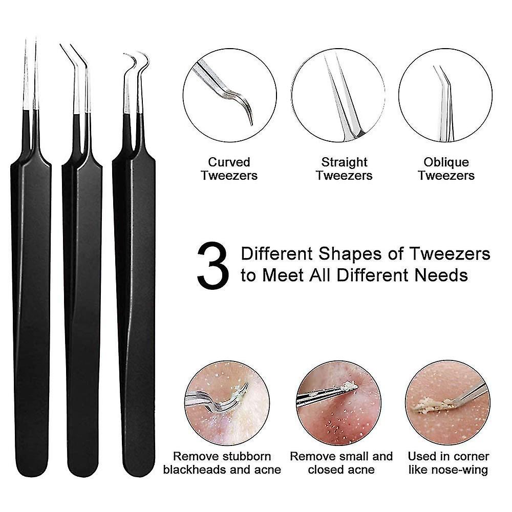 Pimple Popper Tool Kit,10 Pcs Professional Pimple Comedone Extractor ...