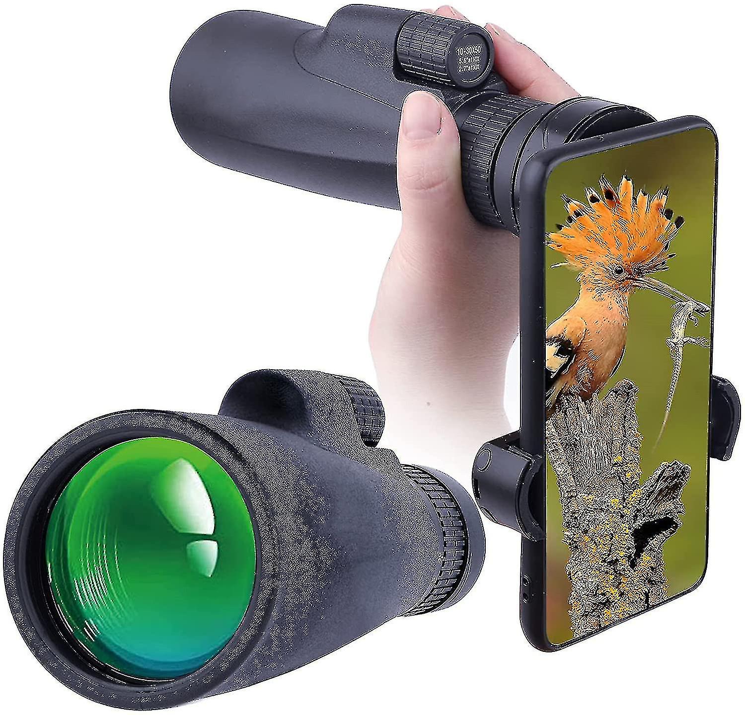10-30x50 Monocular Telescope For Adults, Waterproof Hd Monocular Rifle ...