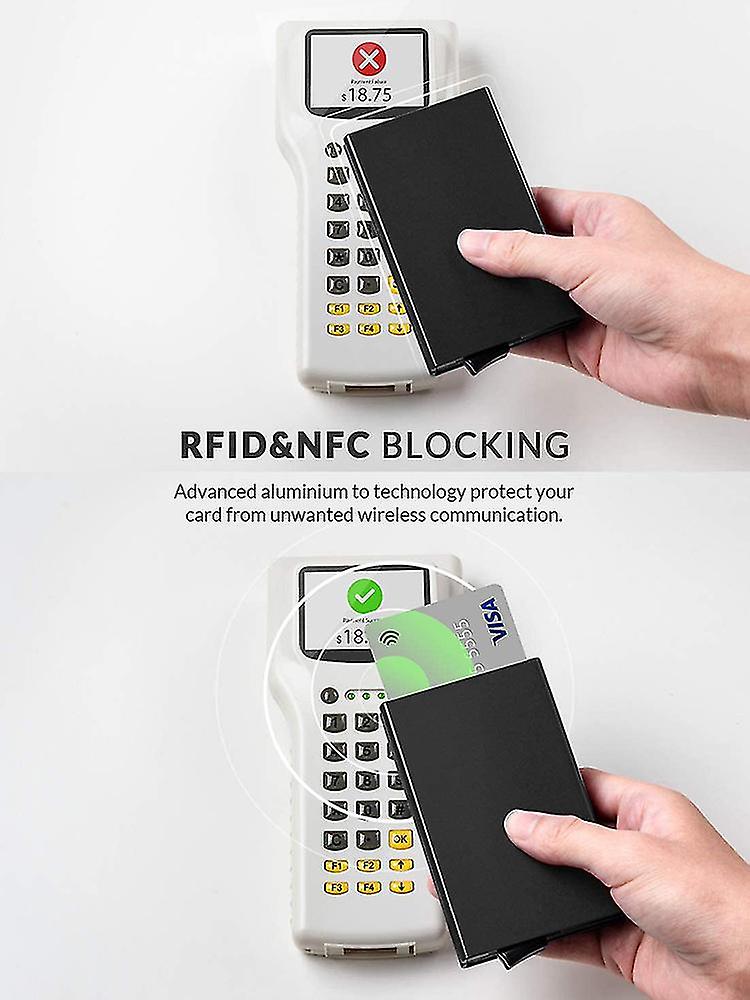 Card Holders Men Rfid Protection | Metal Card Holder Nfc Protection ...