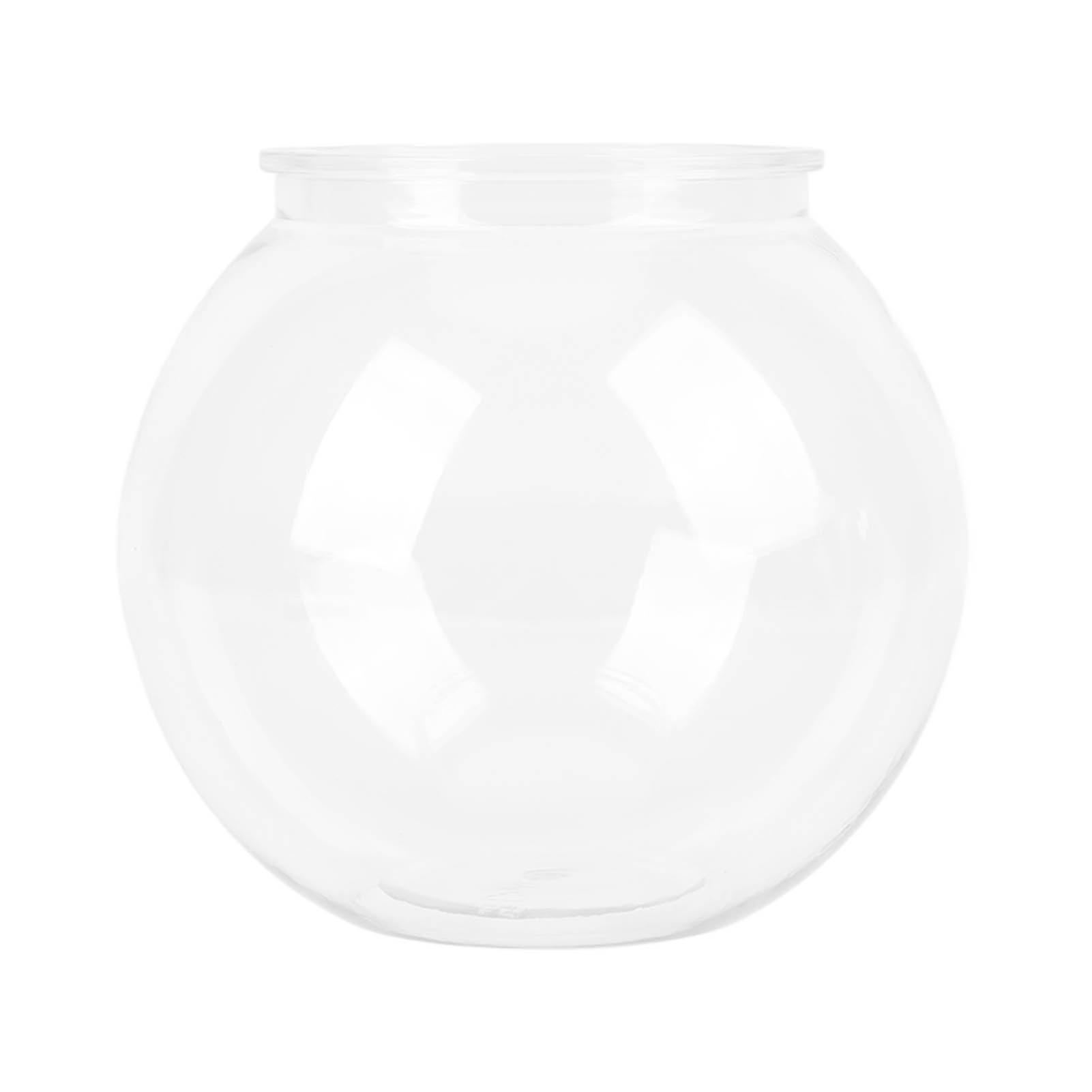 Heavy Duty Plastic Round Fish Bowl Style Break Proof Multipurpose Small ...