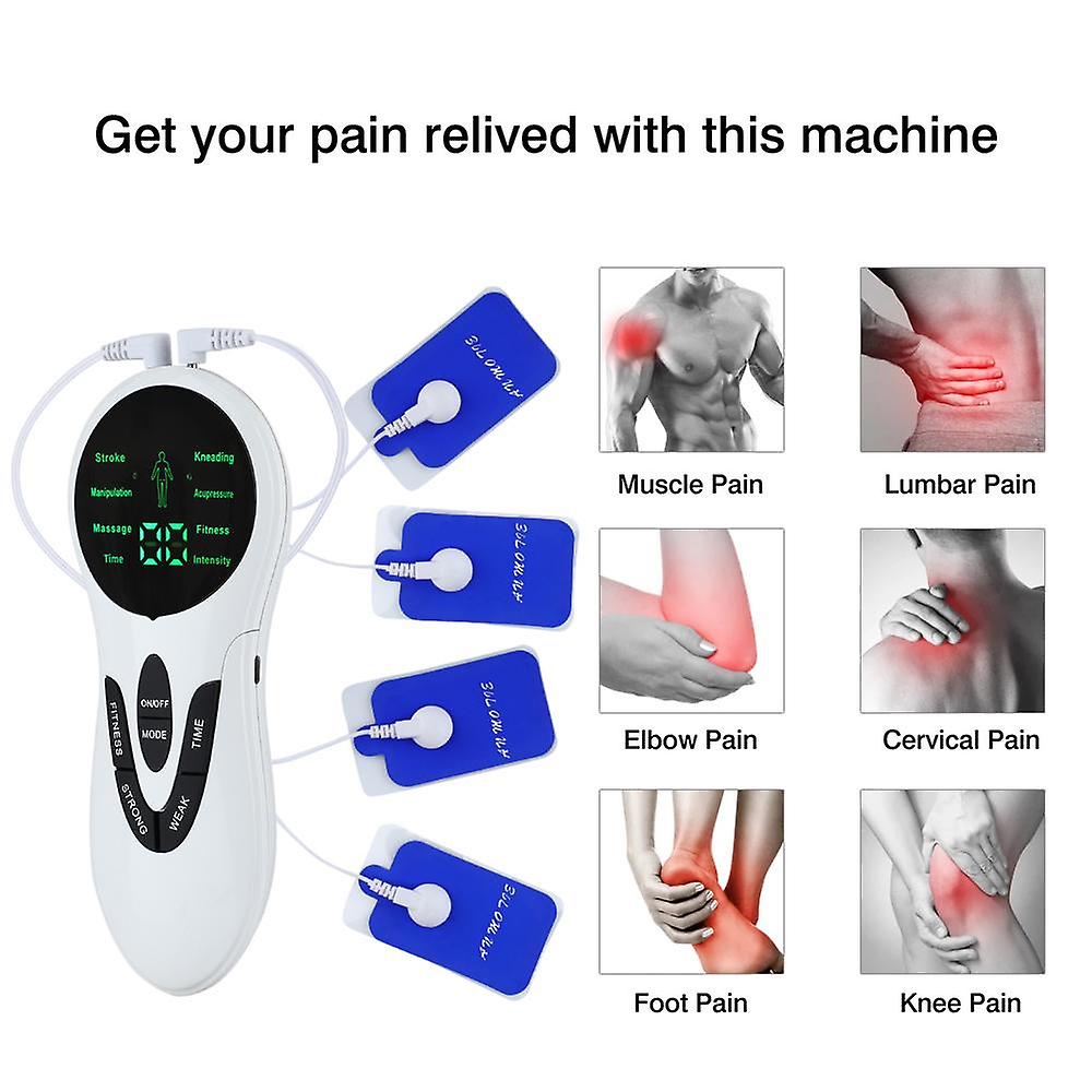 6 Models electric herald tens muscle stimulator ems acupuncture body massager 15 intensity ...