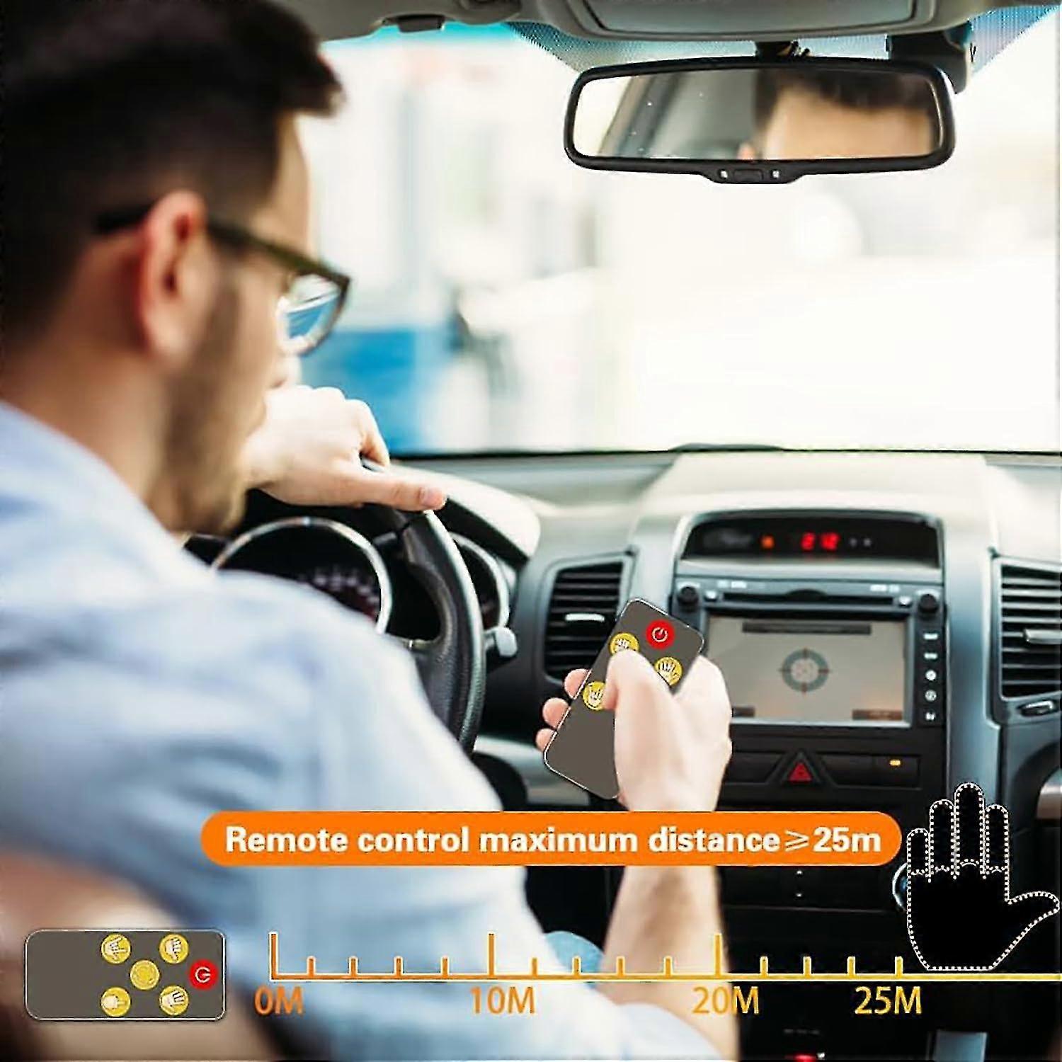 Hand Gesture Light for Car, 2024 New Gesture Finger Light with Remote ...