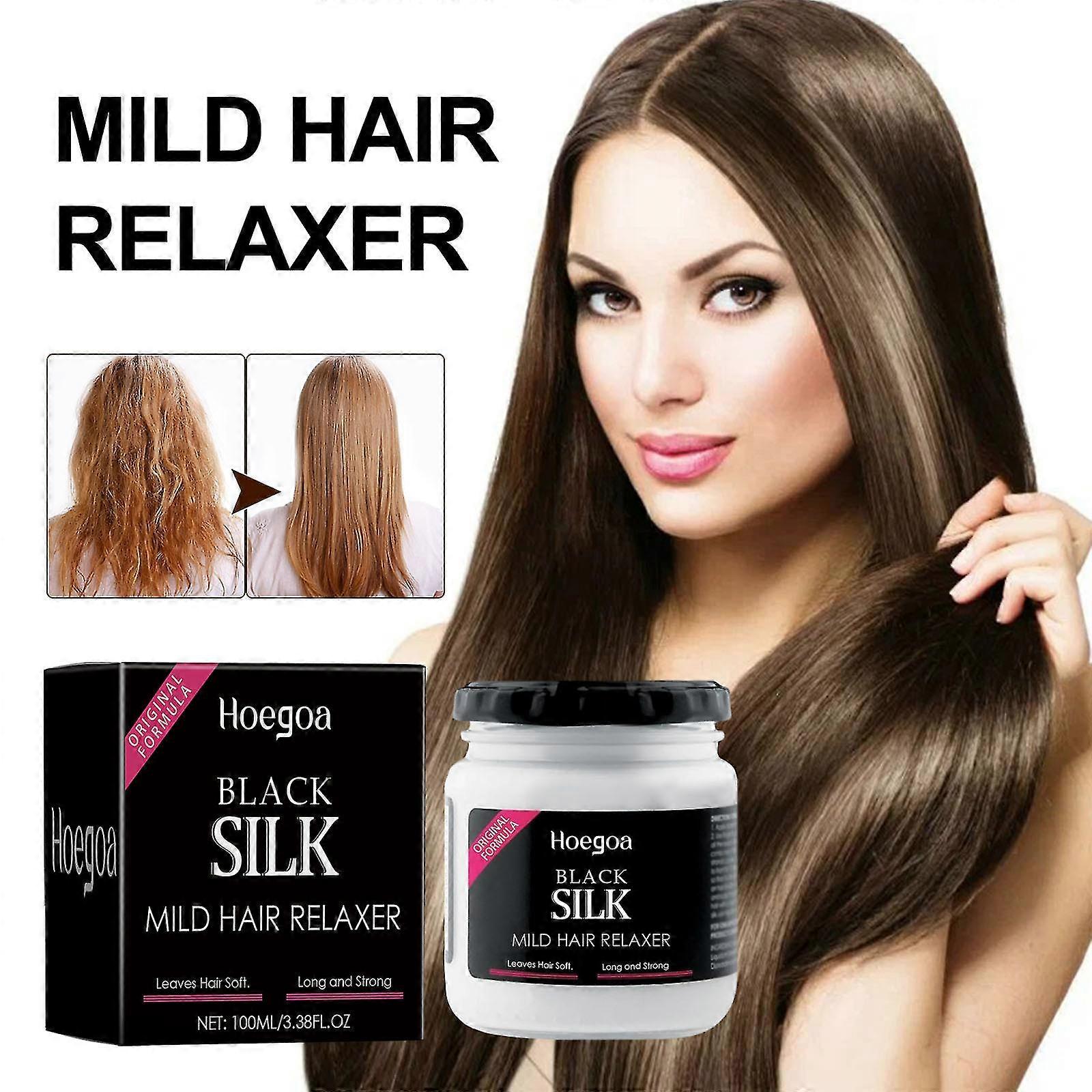Silk Mild Relaxer Conditioning For Curly Or Straight Thin Straightening ...