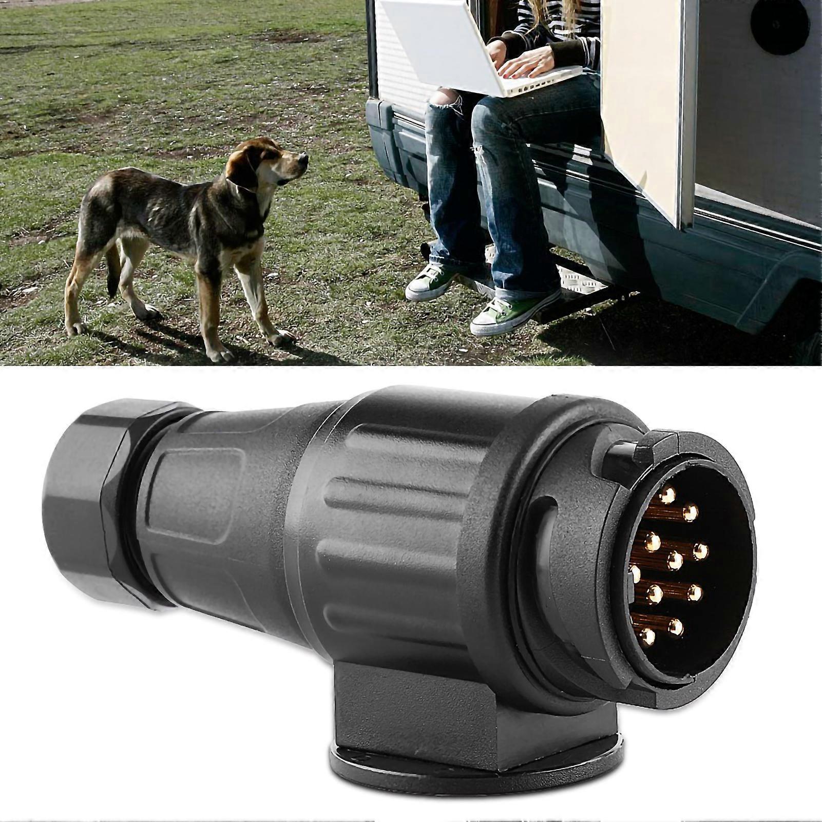 12V 13 Pin Electric Trailer Plug Plastic 13 Pole Wiring Connector ...