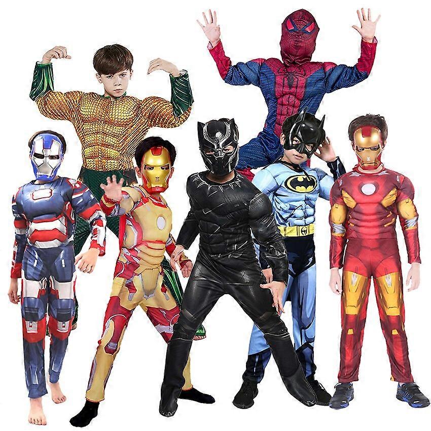 Superhero Movie Jumpsuit Iron Spider Bat Cosplay Anime Muscle Zentai ...