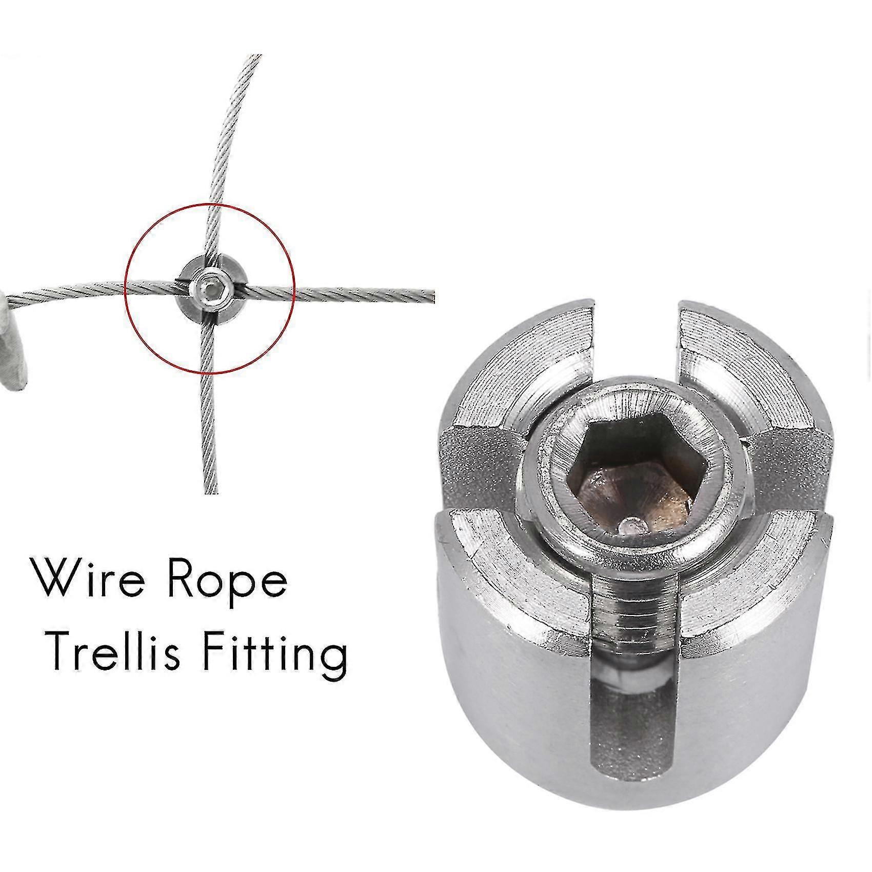 8 Pcs Stainless Steel Wire Rope Green Wall Trellis Fitting Clip 3mm ...