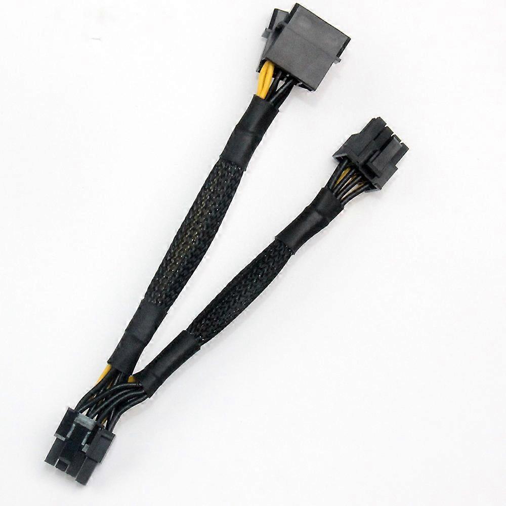 Dual 4Pin IDE Molex to GPU Dual 8Pin(6+ 2)Pin Power Supply Cable PCI-E ...