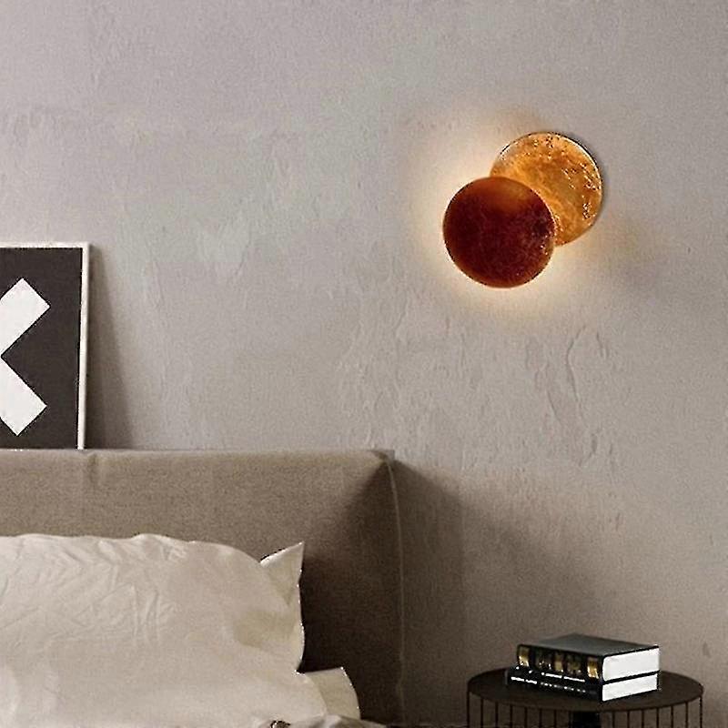 2024 25cm Nordic Moon Lunar Eclipse Wall Lamp Bedside Lamp CreativeASA ZD OP | Fruugo UK