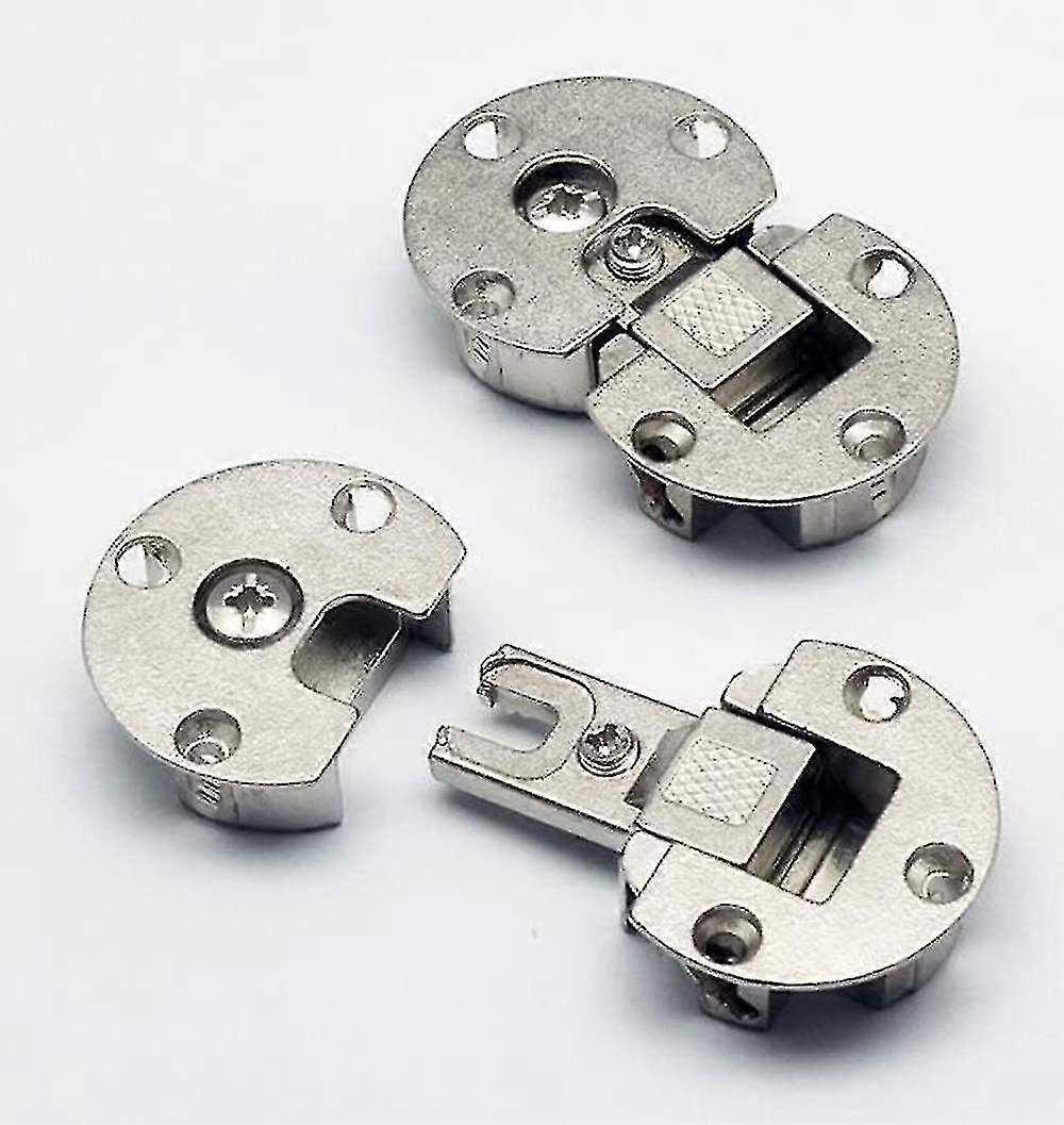 Set Of 2 90 Degree Adjustable Concealed Folding Hinges For Furniture ...