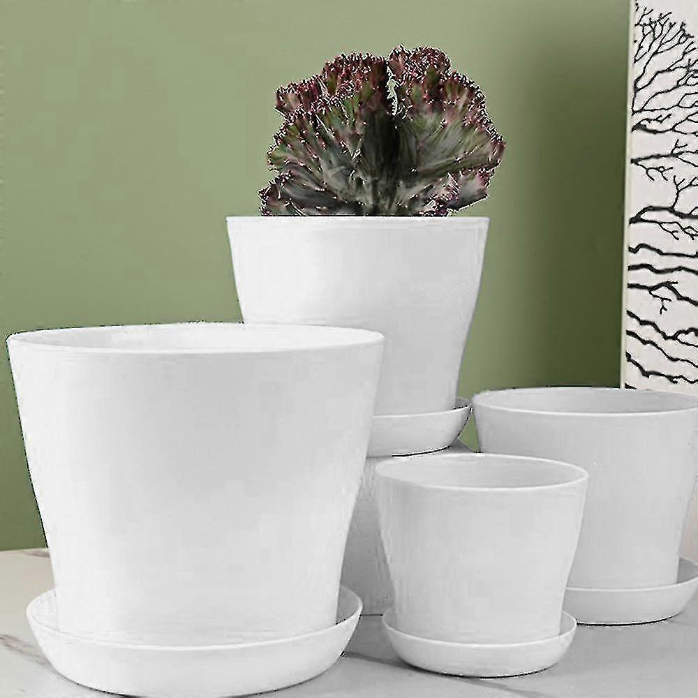 Pack Of 12 Plastic Pots Flower Nursery Outdoor Indoor Plants For Your ...