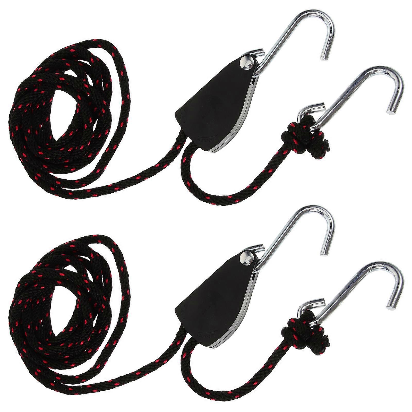 2 PCS Pulley Ratchets Kayak and Canoe Boat Bow and Stern Rope Lock Tie ...