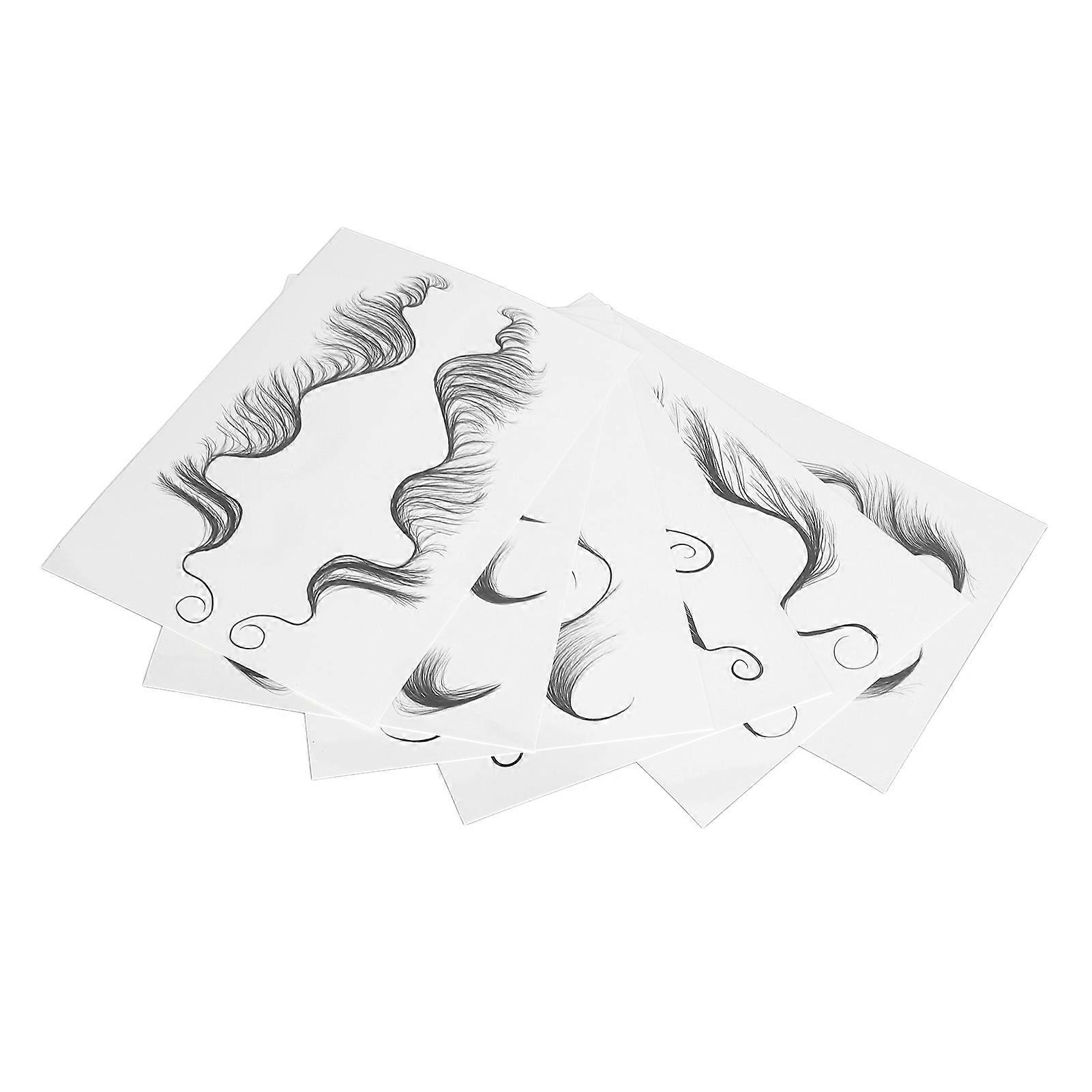 6 Sheets Fluff Baby Hair Hairline Sticker Life Like Curly Hair Edges ...