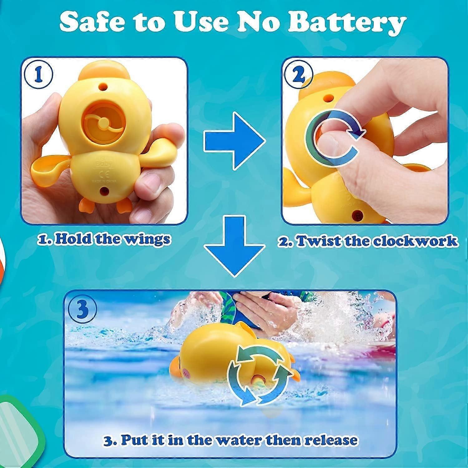 Baby bath toys water play ducklings Children's bathroom water play ...