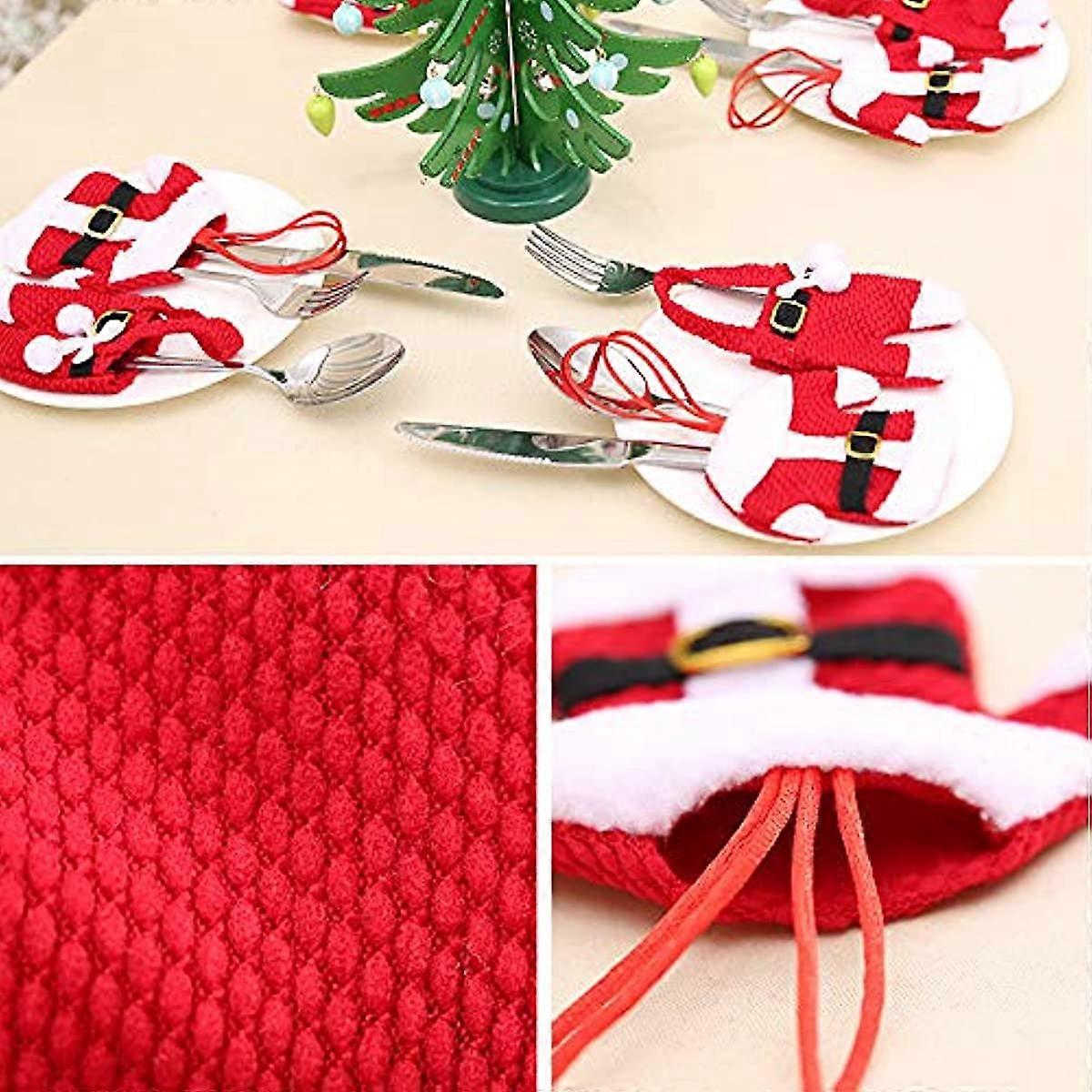 Kaxich 8pcs Christmas Cutlery Holders Suit Silverware Pockets Knifes ...