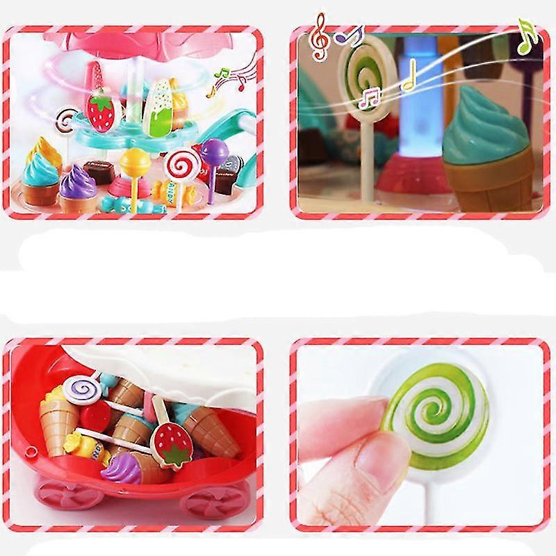 Children's Toy Spinning Ice Cream And Candy Cart-pretend Game Play ...