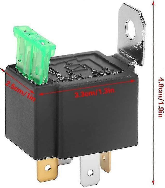 Car Relay Dc 12v 30a 4 Pin Fuse Relay Automotive Motorcycle Normally Open Contacts On/off Fuse ...
