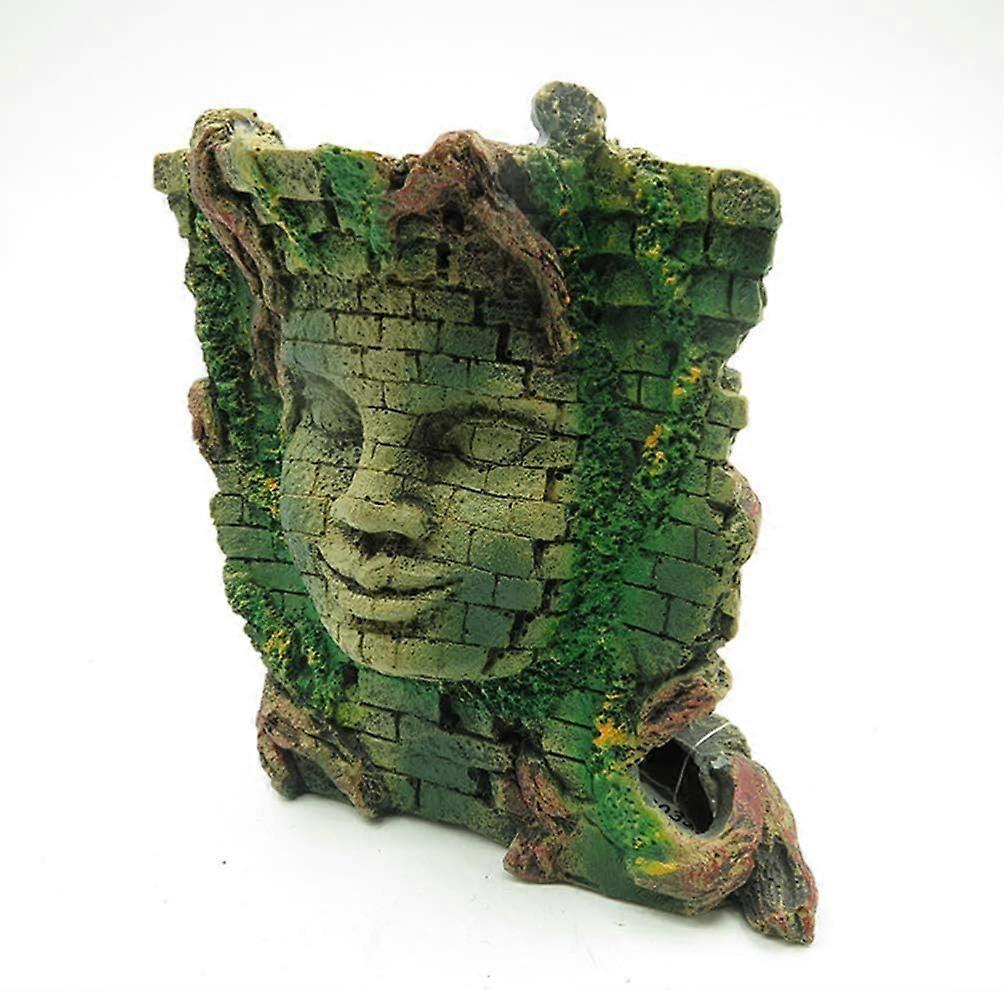 Fish Tank Accessories Buddha Aquarium Decorations Head Sculpture ...