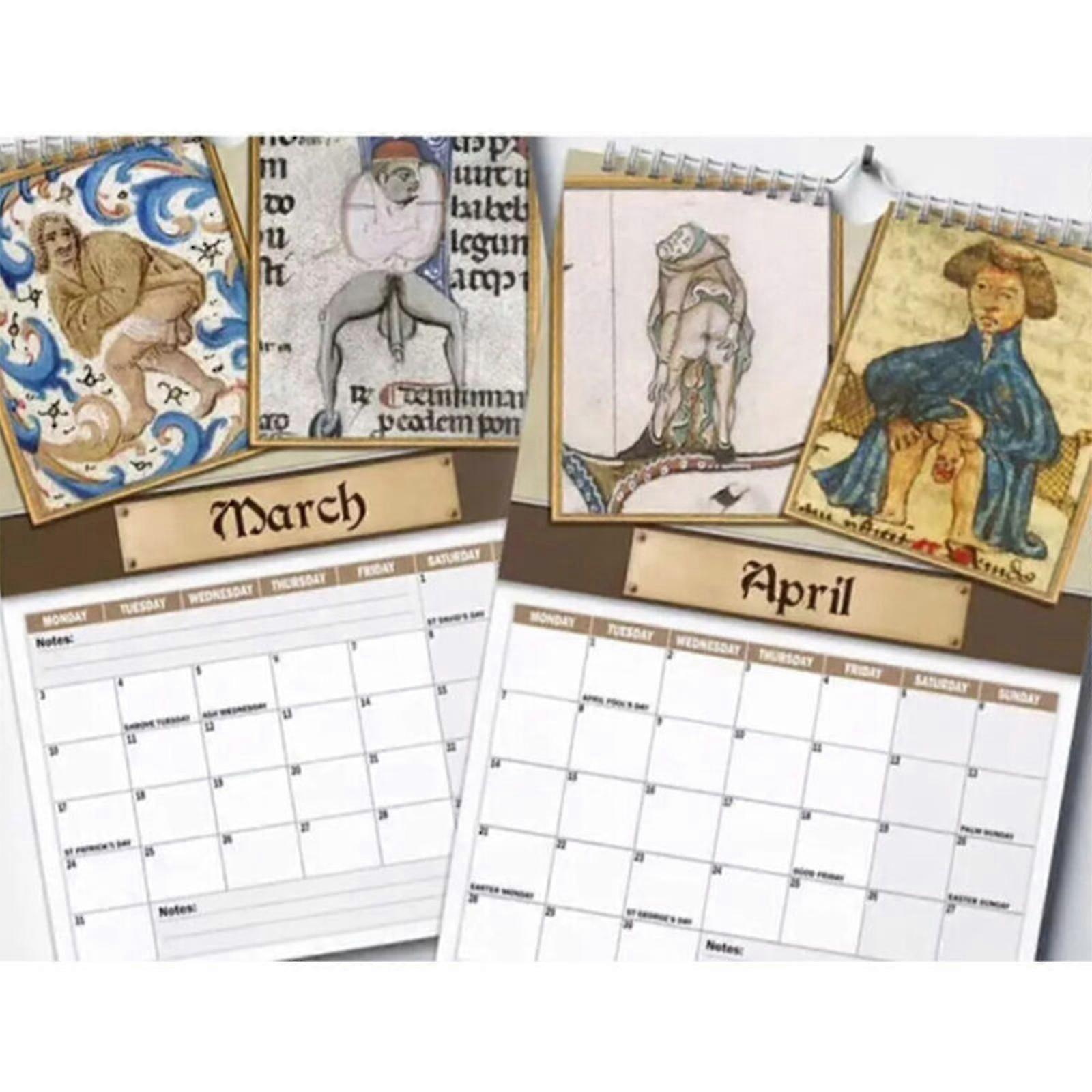 2025 Medieval Dick Pics 2025 Calendar, Strange Medieval Dick Wall ...