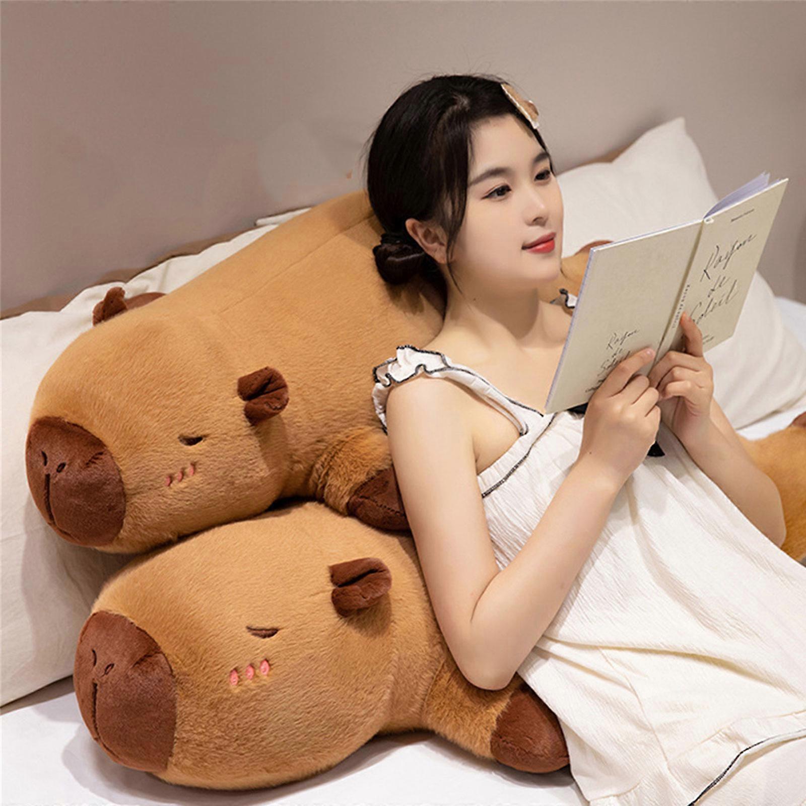 Capybara Pillow Plushie Cotton Cartoon Cushion Stuffed Capibara Furry ...
