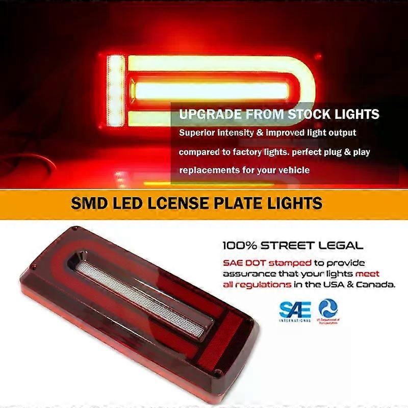 Applies to 2pcs Full LED Sequential Turn Signal Light Blink Tail Lights ...