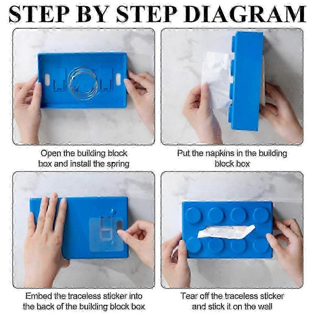 Stylish Block Cube Tissue Box - High-Value Paper Towel Holder ...