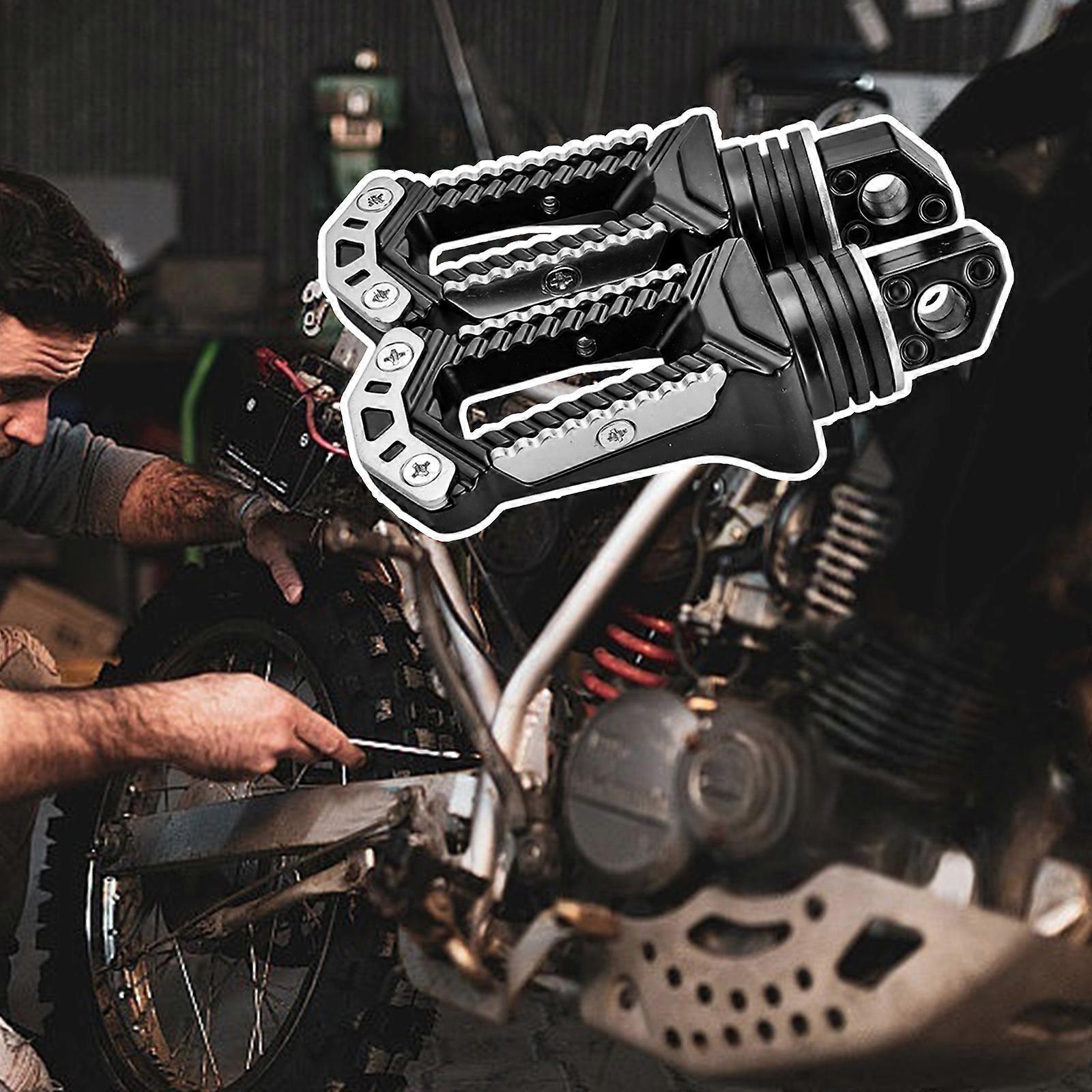 Pair Ergonomic Motorcycle Passenger Foot Pegs Weather Resistant ...