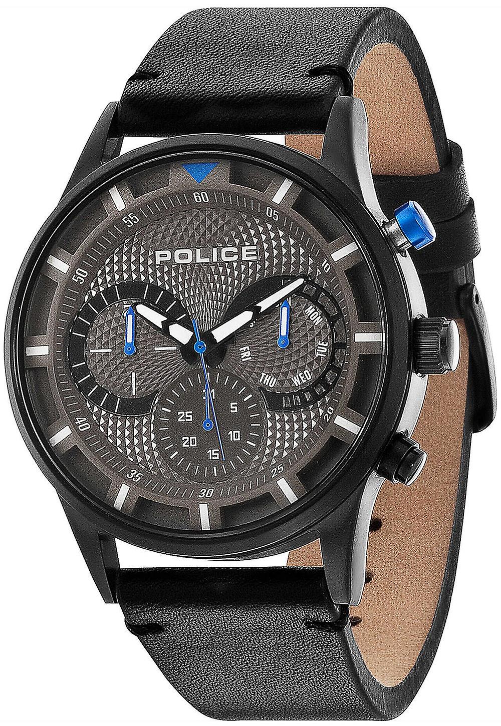 Watch police driver Watch for Men Analog Quartz watch with cowhide ...