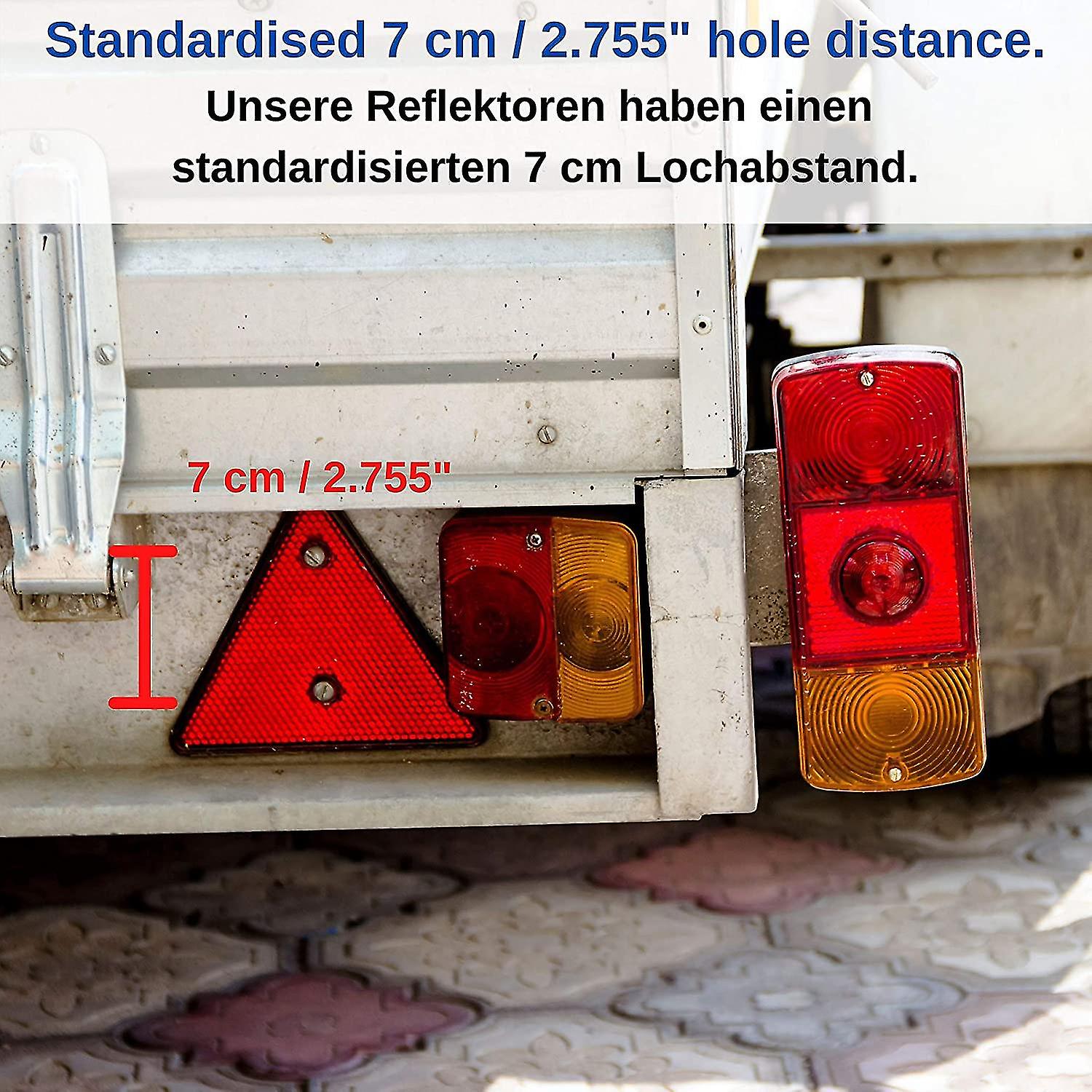 Triangular Trailer Reflector,set Of 2 | Fruugo UK