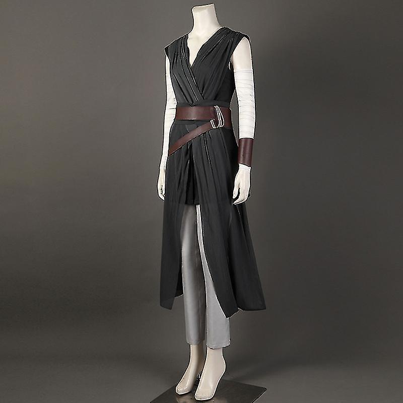 Rey Cosplay Costumes Black Jedi Knight Full Set Halloween Carnival ...