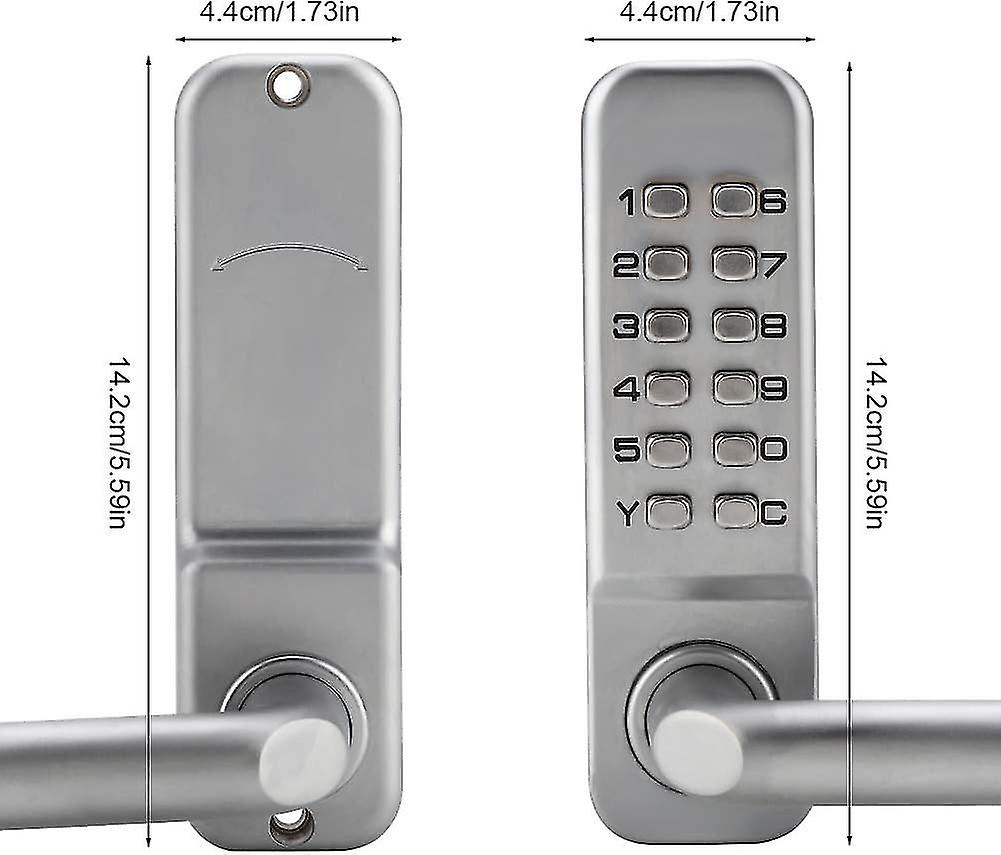 Waterproof Mechanical Code Lock, 1-11 Digit Code Combination Cam ...