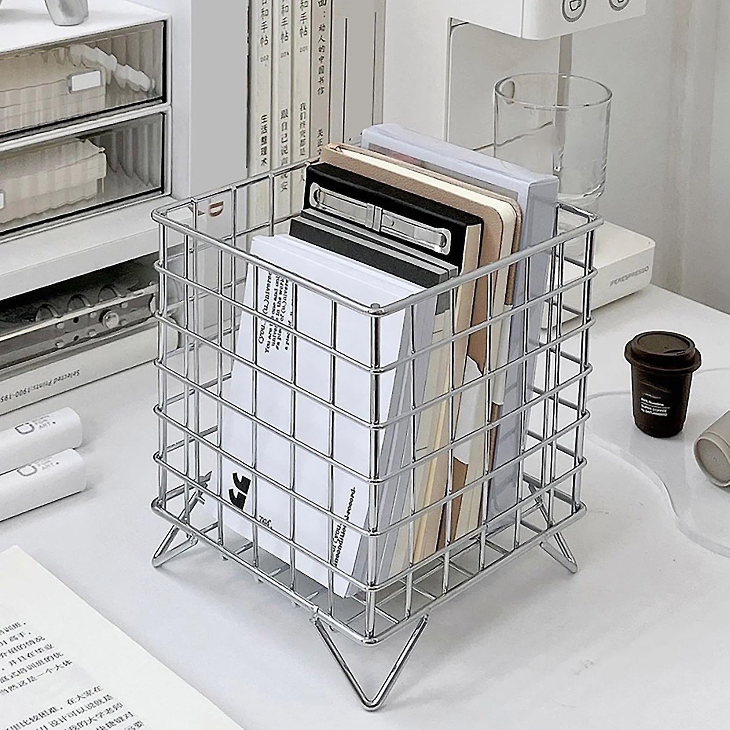 Iron Storage Rack Hollow Out Large Capacity Stainless Iron Wire Mesh ...