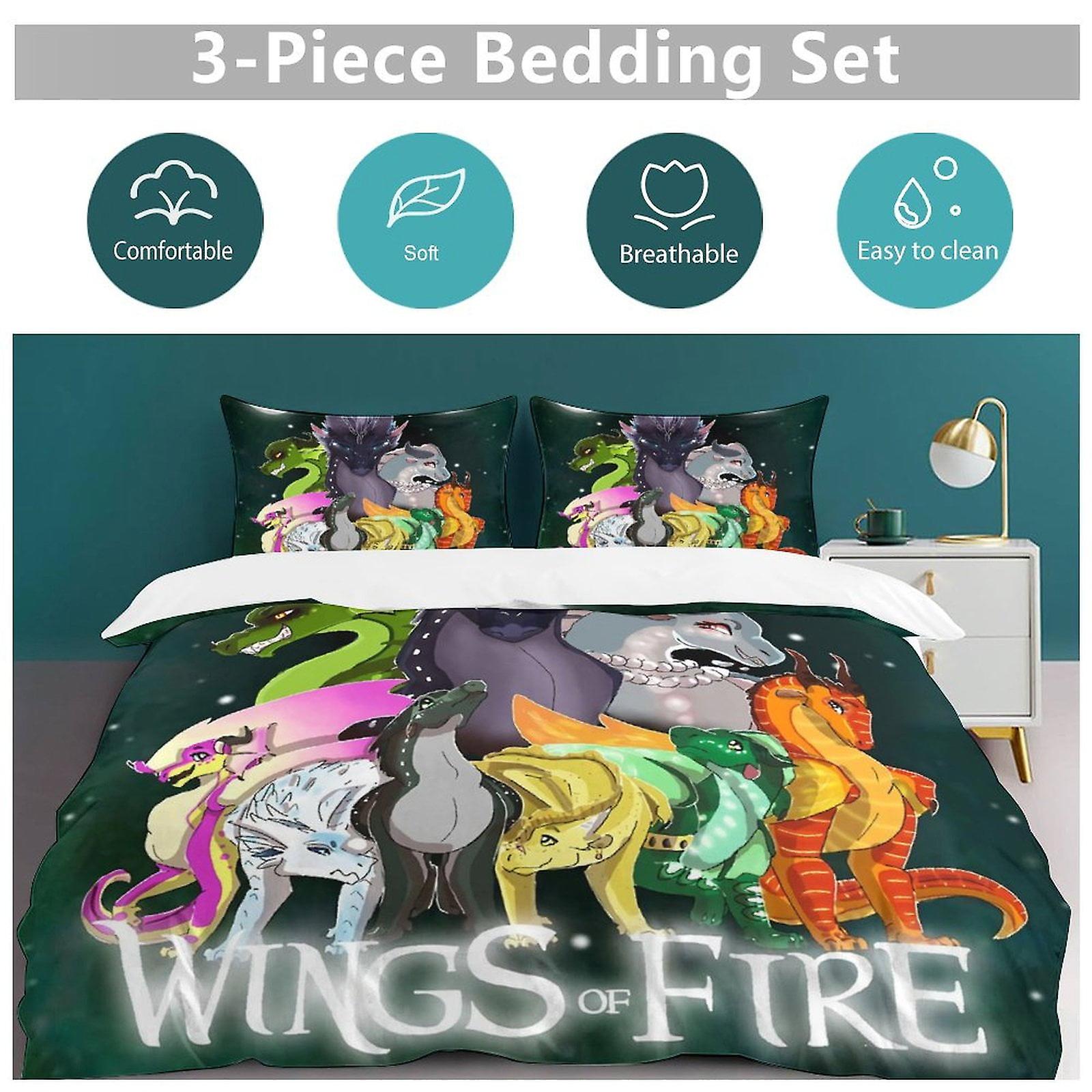 Wings of Fire Bed Duvet Cover Microfiber Bedding Sets 3D Printed ...