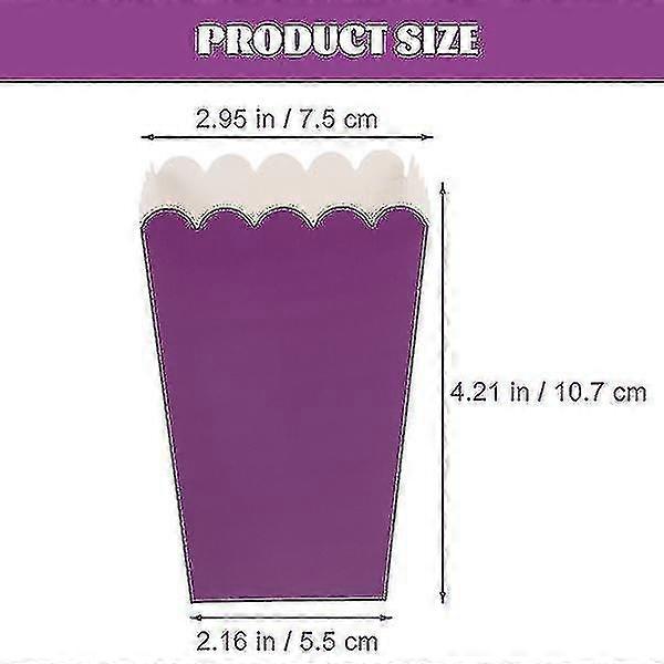 50pcs Popcorn Boxes Paper Popcorn Tubs Simple Greaseproof Popcorn ...