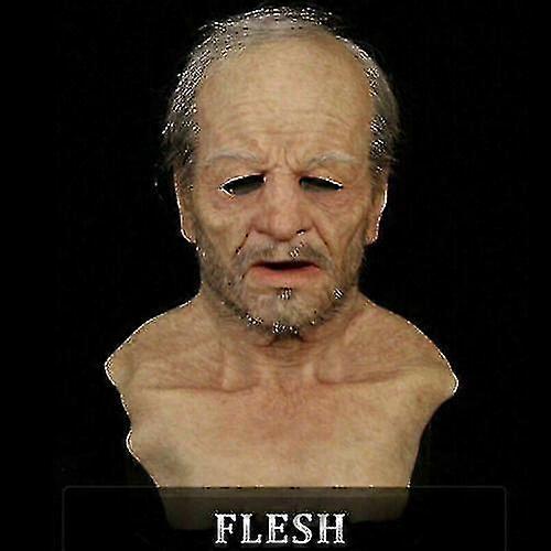 Latex Old Man Mask Male Disguise Cosplay Costume Halloween Realistic ...