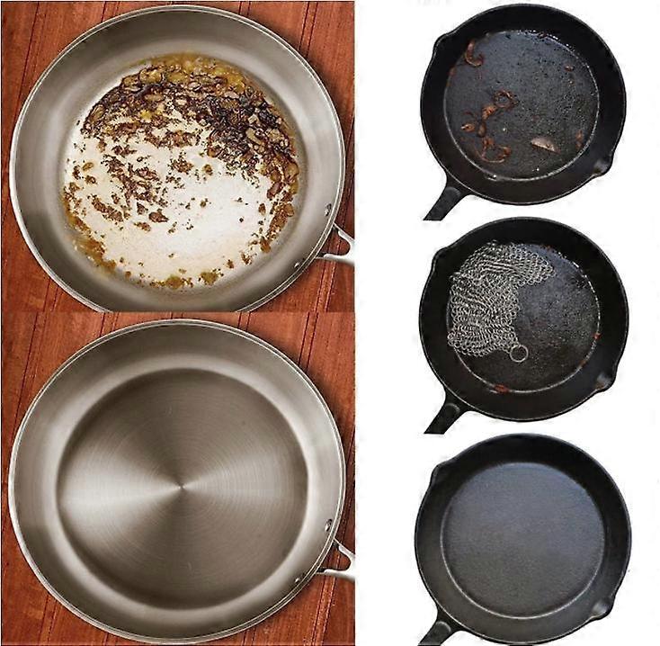 Stainless Steel Cast Iron Skillet Cleaner Cast Iron Scraper 316 ...