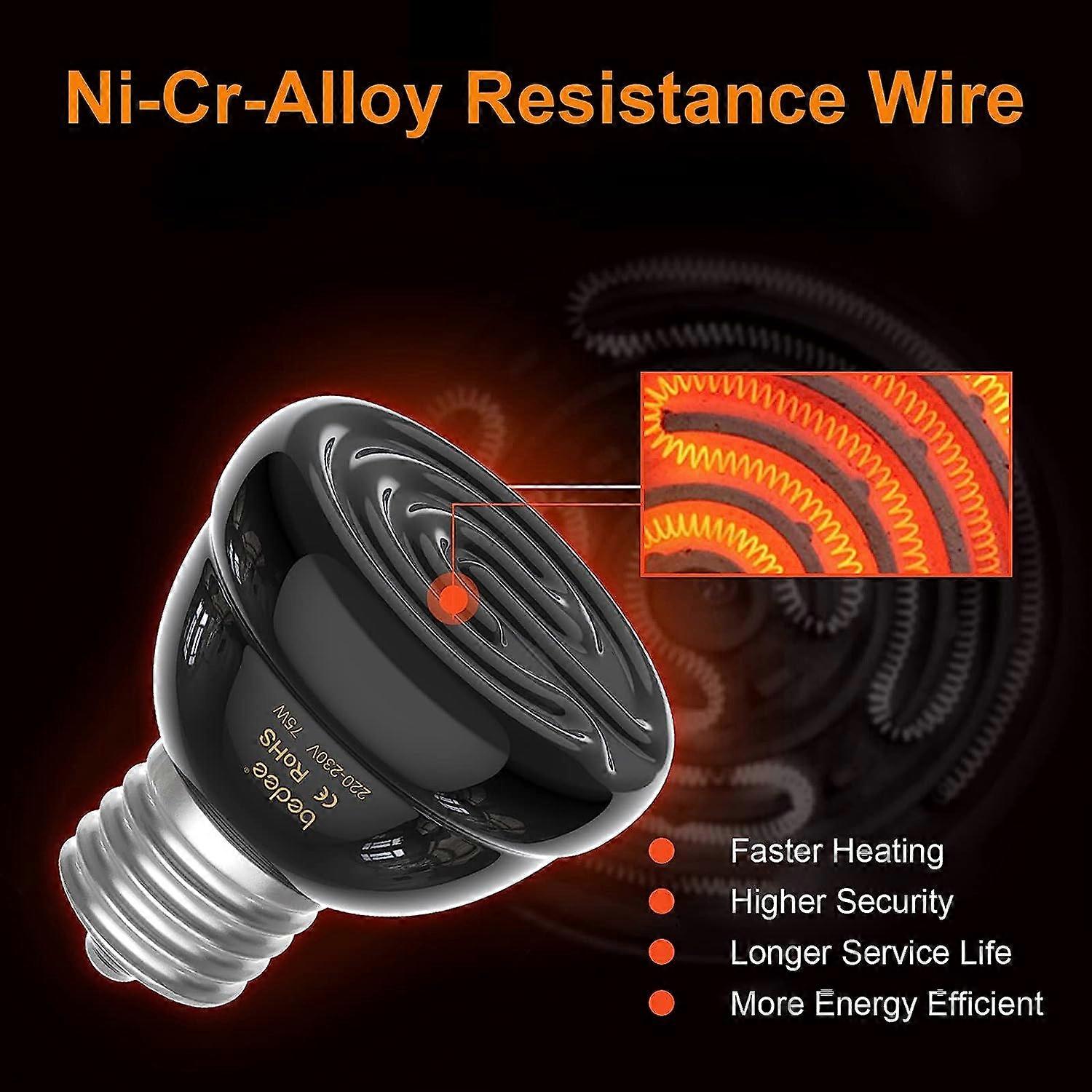 Heat Lamp, Heat Bulb, Chick Heat Lamp, Infrared Heat Lamp, 75w Ceramic ...