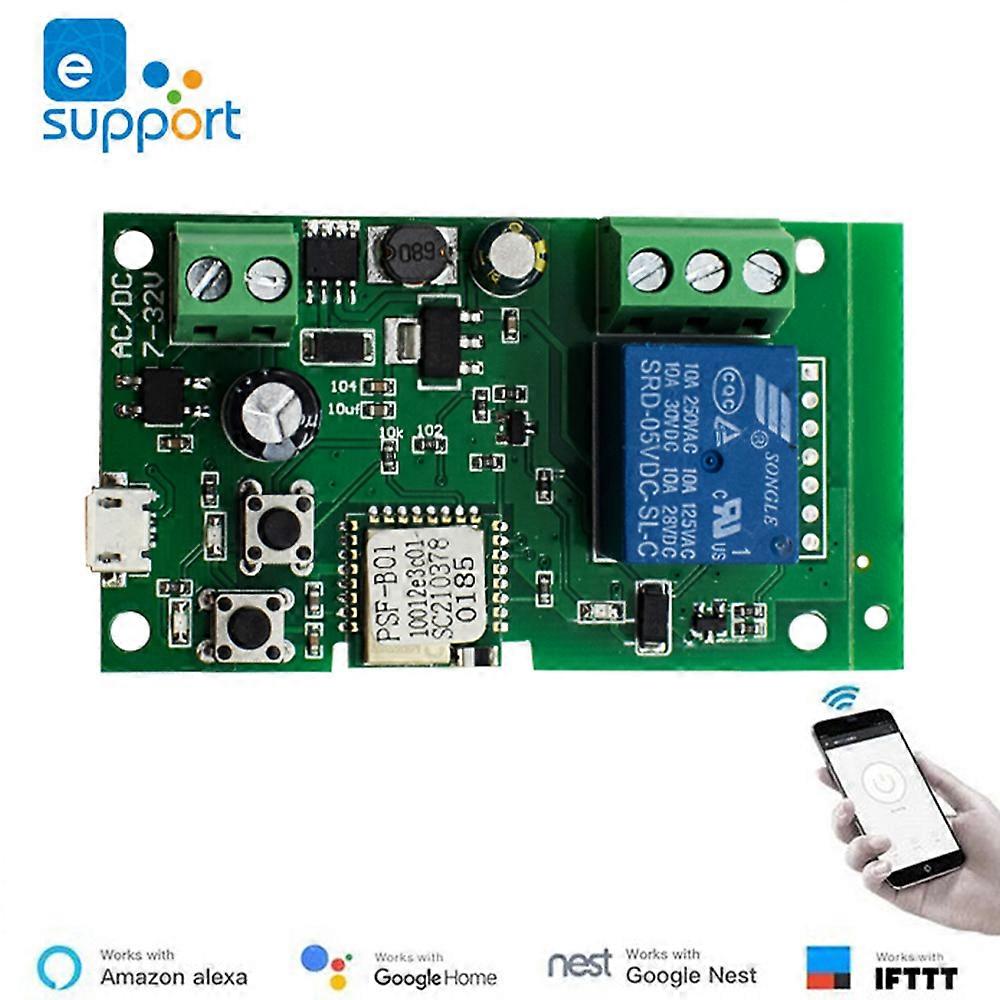 WiFi Relay Module 5-32V DIY Switch Dry Contact Output Inching/Selflock ...