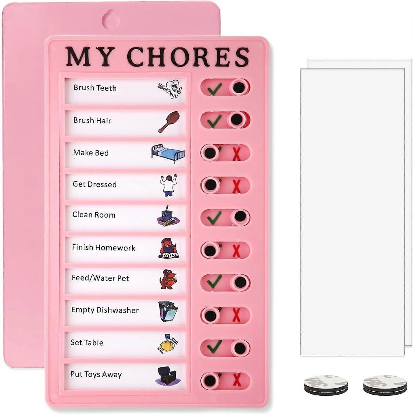 Chore Chart for Kids My Chores Routine Chart,Blank Plastic Checklist ...